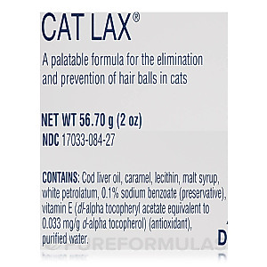 3 Pack Dechra Cat Lax Cat Hairball Remedies, 2-Ounce (Pack of 3)