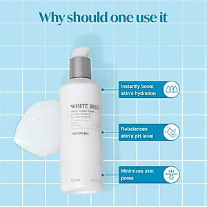 The Face Shop White Seed Brightening Toner | White Lupin Seed | White Daisy| Niacinamide | Moisturizing | Brightening