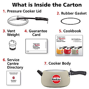 Hawkins Contura Pressure Cooker, 5 L, Apple Green