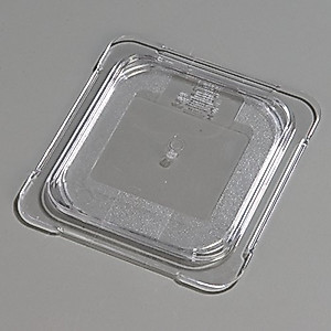 Carlisle FoodService Products 10316U07 StorPlus Sixth Size Polycarbonate Universal Flat Surface Food Pan Lid, Clear