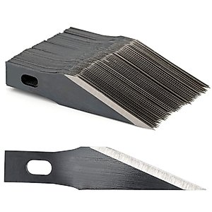 EHDIS Precision Craft Hobby Knife Blades 11# Knife Blades Refill Hobby Art Blades Cutting Tool with Storage Case for Craft, Hobby, Scrapbooking, Stencil (50)