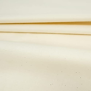 Roc-Lon 47/48" 100% Cotton Nature Premium Quality Muslin Unbleached, Cut by Yard, Off-White