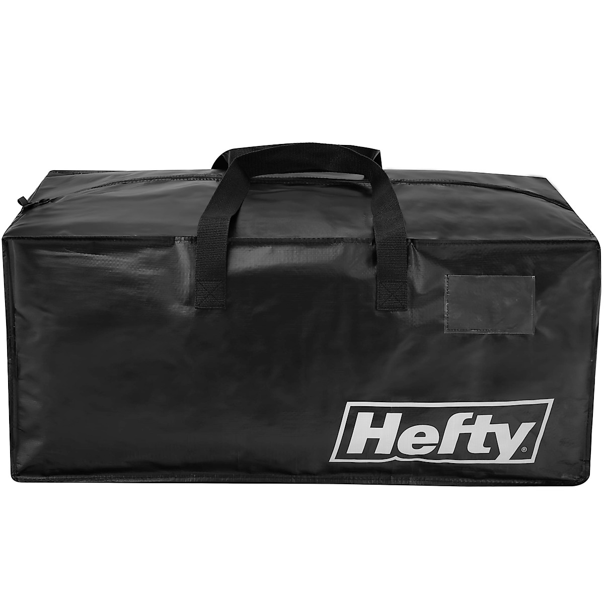 Hefty Moving Bag – Extra Large Double Zipper Backpack – Heavy Duty, Water Resistant, Foldable, Reusable Packing & Storage Tote with Shoulder Straps for Garage and Basement Organization – 2 Pack