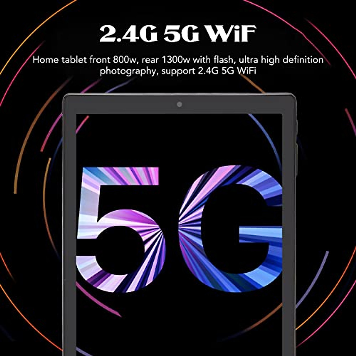 Luqeeg 10.1 Inch Tablet, 1080P Full HD Tablet, 1080x1920 IPS Touchscreen, 11, 4GB+64GB, 8MP+13MP, Type C, 8000mAh Fast Charging Battery