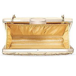 Aheli Clutch Purses for Women Wedding Handmade Evening Handbags Party Bridal Clutch (C05G)