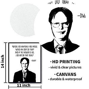 3PCS The Office Motivational Quote print, TV Show poster wall decor, Michael Scott, Dwight Schrut, Funny Great Gift For Fans,11*14 Inch