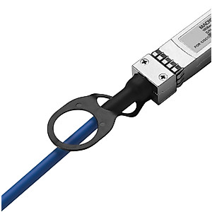 Macroreer 10G SFP+ DAC Cable, SFP Direct Attach Copper Passive Cable for Ubiquiti, Blue Color 10GbE SFP Twinax Cable 0.5-Meter(1.6ft), for Ubiquiti,Cisco,Mikrotik,Netgear,Supermicro