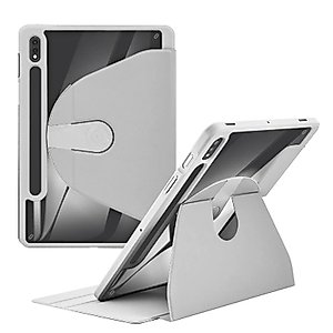 Shockproof Tablet Case for Samsung Galaxy Tab S8 2022/Tab S7 2020 11 Inch (Model SM-X700/X706/T870/T875/T878), 360° Swivel Multi-Angle Stand Case Cover with Auto Wake/Sleep, Grey