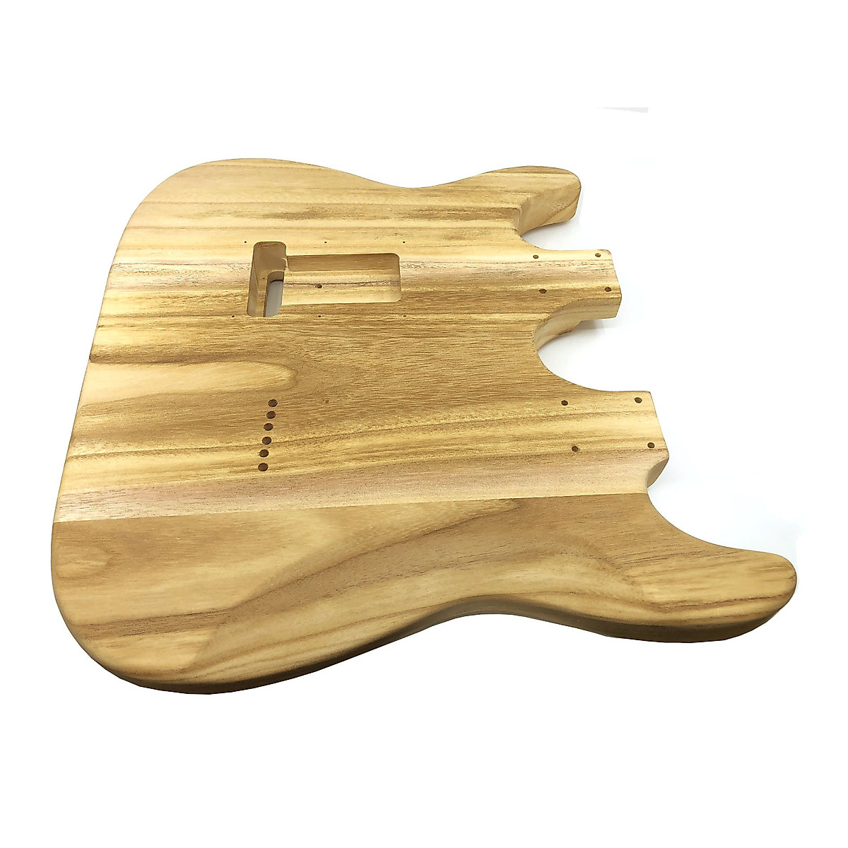 Solo ST Style Double Neck DIY Guitar Kit, Paulownia Body, DSTK-1