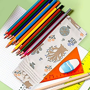 Hztyyier 20 Slots Artist Paint Brushes Holder with Roll Up Canvas Painting Brushes or Pencil Holder Organizer for Colored Pencils Art Supplies