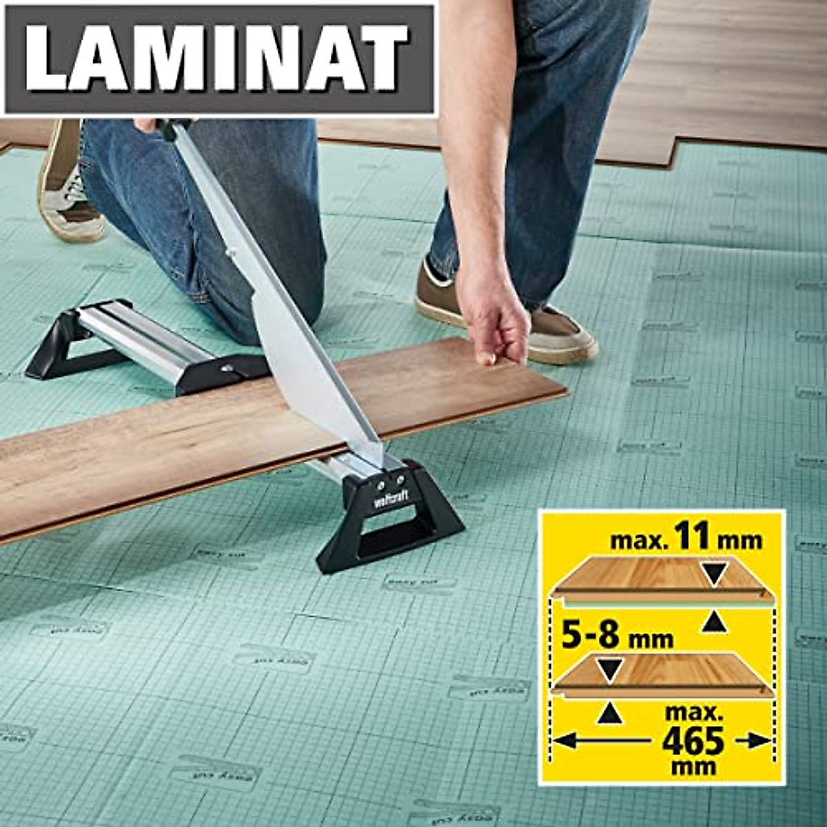 wolfcraft LC 600 Laminate Cutter I 6937000 I The Precise and high-Performance Laminate Cutter