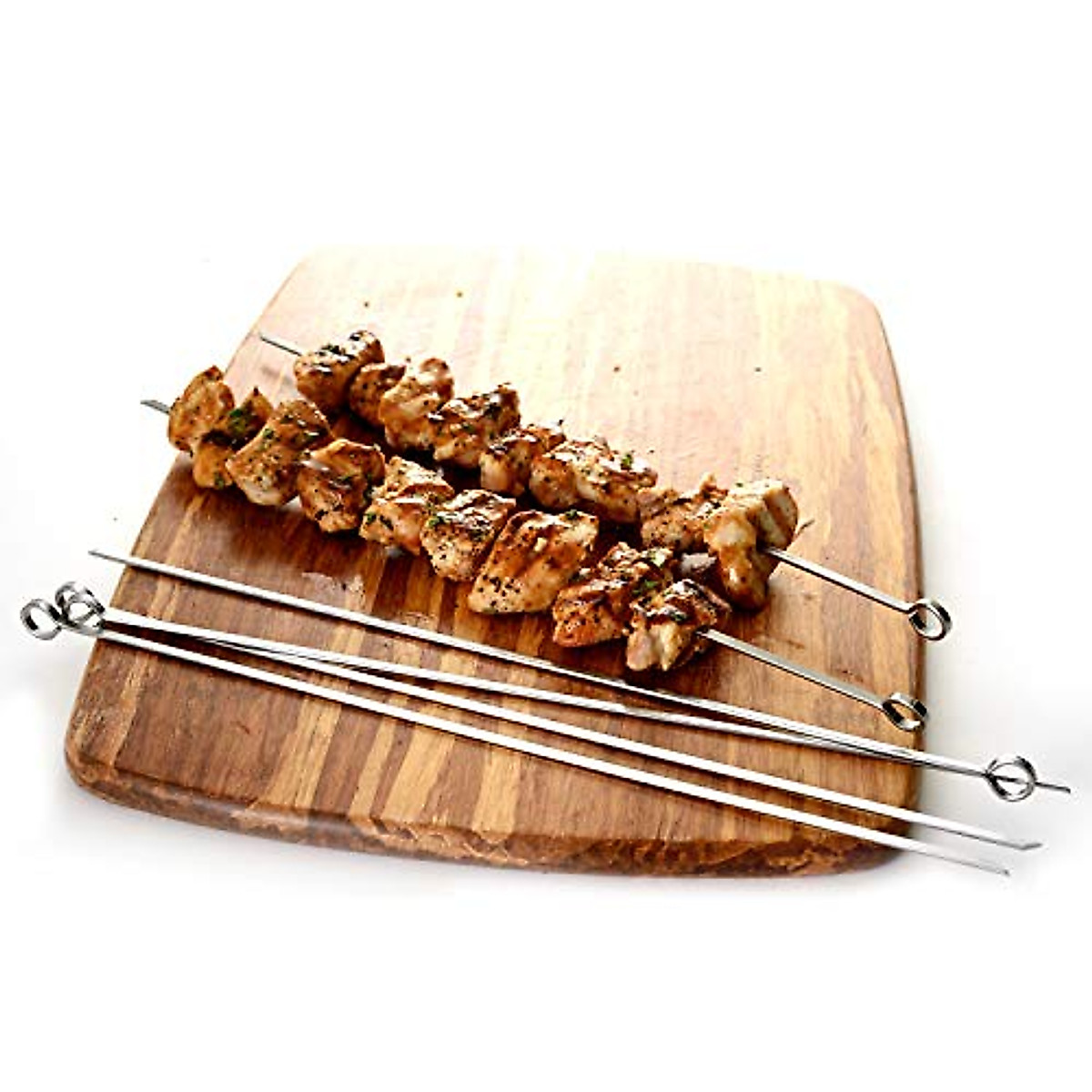 Norpro Stainless Steel 14-Inch Skewers, Set of 6, Silver