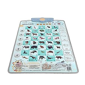 STOBOK Spelling English Interactive Nursery Audio Homeschool Baby For Posters Learning Supplies Toddler Room No Picture Talking Chinese Kindergarten Battery Chart Wall Activities Poster