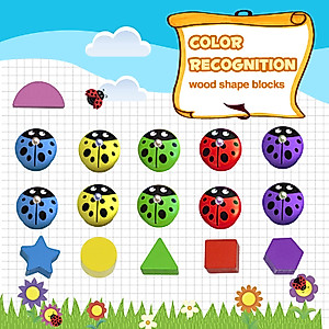 Uncle Nick Magnetic Fishing Game for Toddlers Wooden Shape Sorter Toys Montessori Toys for 3 Year Old Girls and Boy Birthday Gift, Fine Motor Skill Developmental Toy for Preschool Toddlers