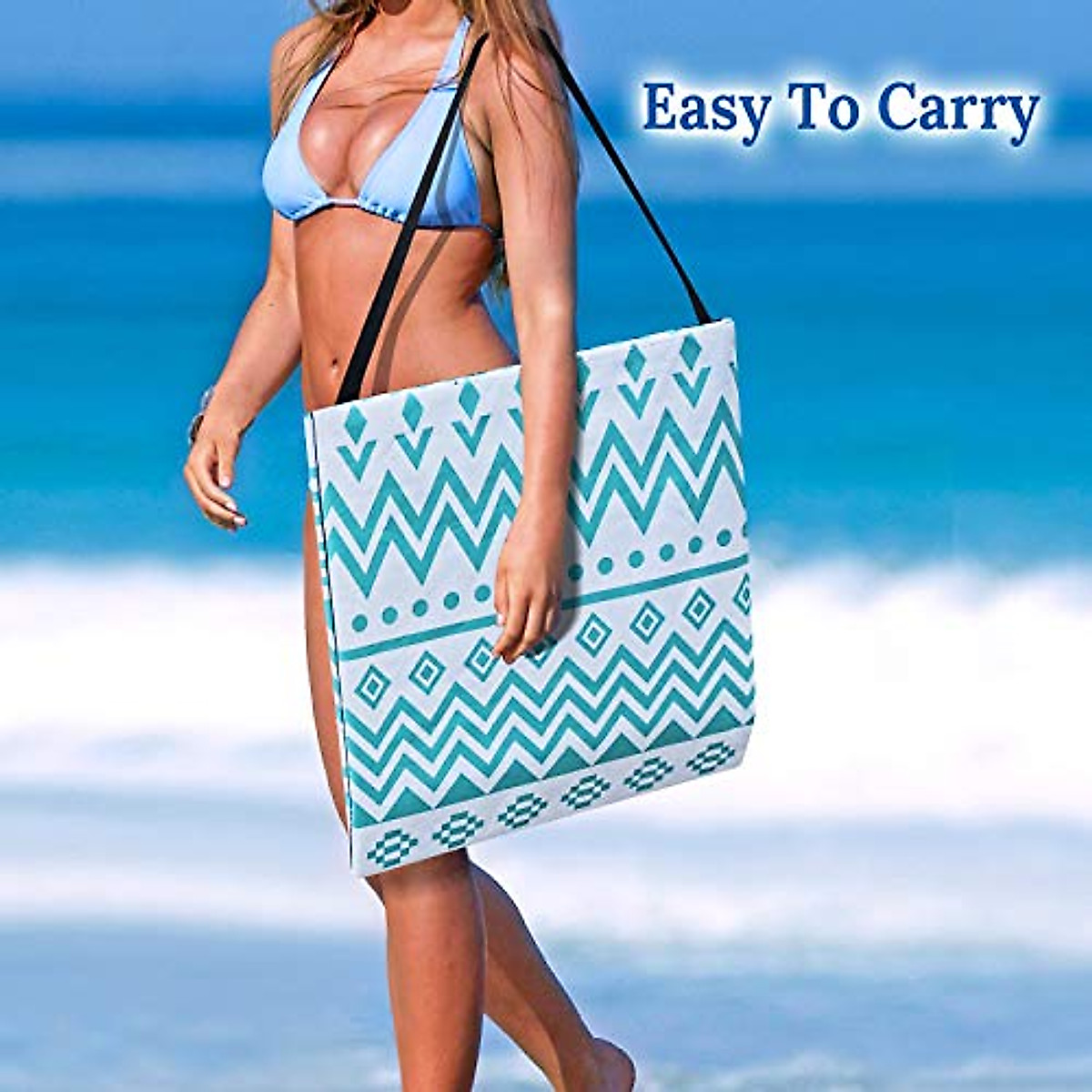 BenefitUSA Outdoor Portable Lounge Chair Beach Reclining Lounger Chair Ground Mat Beach Pool (Stripe)