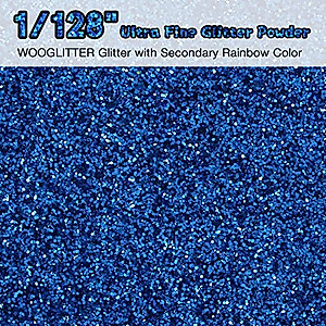 Ultra Fine Blue Glitter, 16 Oz (1 Ib), Fine Glitter for Resin Crafts Nails Tumblers Slime Cosmetic and Festival Decoration - Blue Fine Glitter Bulk