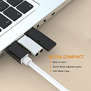 Cubilux USB A to Dual Headphone Splitter with DAC, USB to Double 3.5mm Stereo Audio Adapter, USB to 2X 1/8 Aux Splitter Compatible with Lenovo HP Dell Asus Computer Laptop PC