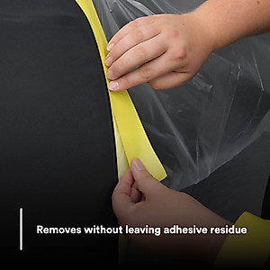 3M Automotive Refinish Masking Tape 06653, 388N, Yellow Color, Water Resistant, Multi-Purpose, 24 mm x 55 m