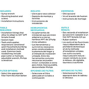 EcoPure EPW2VC Whole Water Filtration System Housing