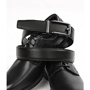 CHAOREN Ratchet Belts for Men 2 Pack - Mens Leather Belt 1 3/8" for Dress and Casual - Micro Adjustable Belt Fit Everywhere