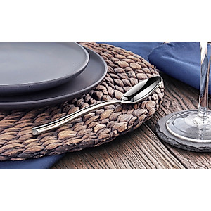 Artaste 56488 Rain II Forged 18/10 Stainless Steel Teaspoon, 7-Inch, Set of 12