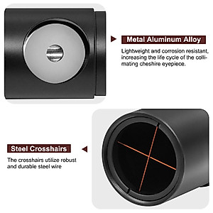 Alstar 1.25Inch Metal Collimating Cheshire Eyepiece Without Laser for Newtonian Reflector Telescope - Long Version