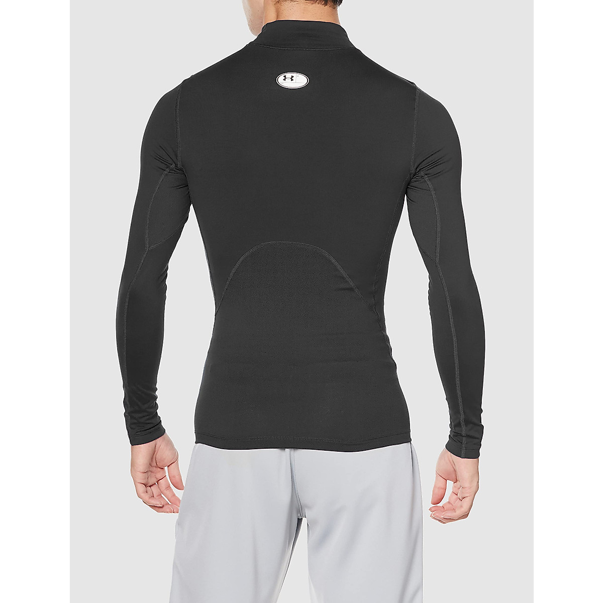 Under Armour Men's ColdGear Armour Compression Mock - 1366072-001 - Black/White - 4XL