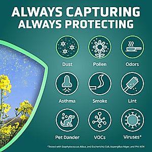 GermGuardian Air Purifier Filter FLT5000 Genuine HEPA Replacement Filter C for AC5000, AC5000E, AC5250PT, AC5350B, AC5350BCA, AC5350W, AC5300B Germ Guardian Air Purifiers , Gray