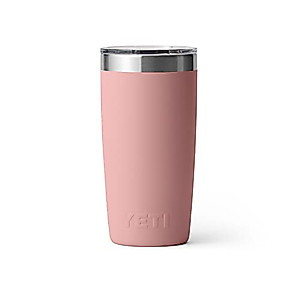 YETI Rambler 10 oz Tumbler, Stainless Steel, Vacuum Insulated with MagSlider Lid, Sandstone Pink