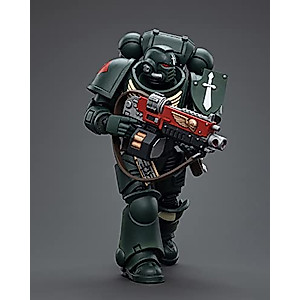 Pipigirl JoyToy Warhammer 40K Space Marine Genuine License 1/18 Soldier, Dark Angels Intercessors, 4inch Models Space Marines Action Figures Kits (Sergeant Rakiel)