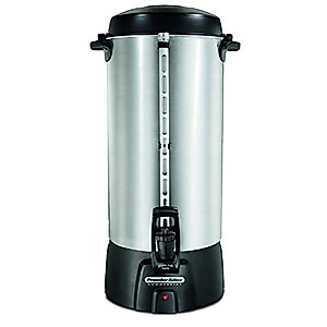 Proctor Silex 45100 100 Cup Brushed Aluminum Coffee Urn, Silver