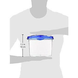 Aqueon Betta Bowl Aquarium Fish Tank Kit, Blue, Half Gallon