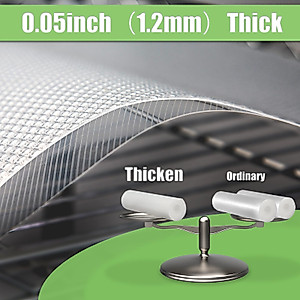 AMZABBY Wire Shelf Liner 14x197'' Clear Shelf Liner Kitchen,Cabinets,Drawer Liner, Cupboard, Under Sink, Pantry,Non-Adhesive Liner,Stain-Proof Shelf,1.2mm Thicken/Waterproof/Anti-Slip Liners