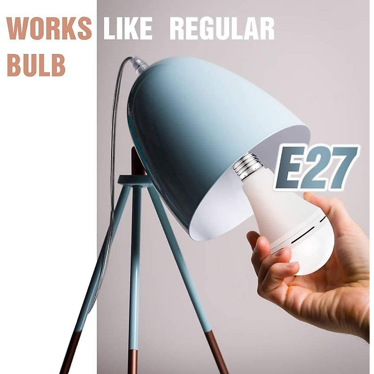 garageangle 4Pack Rechargeable Emergency 15W LED Light Bulb,Battery LED Bulbs Light 150W Equivalent for Power Outage Camping Outdoor Activity Hurricane 6000K E26 Base Emergency Lighting Bulb