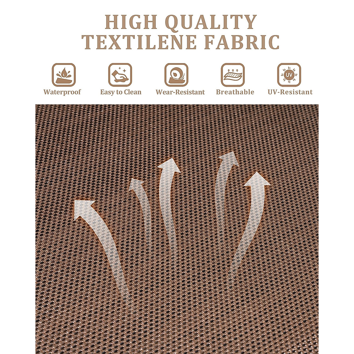 VredHom Patio Aluminum Chaise Lounge Chair, Set of 2 Outdoor Recliner Lounge Chair Sun Loungers, All Weather Chaise with 5 Adjustable Backrest and Lay Flat Positions for Garden, Balcony, Pool