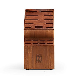 Cook N Home knife storage block, 20 slots, Acacia wood,2660