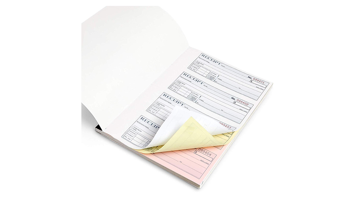 Blue Summit Supplies Triplicate Receipt Books for Business, 5 Pack