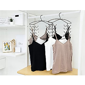 CAXXA 2 PK - Bronze Women's Bra Sport Tank Camisole Top Swim Suit Strap Dress Hanger Closet Organizer (2 Pack)