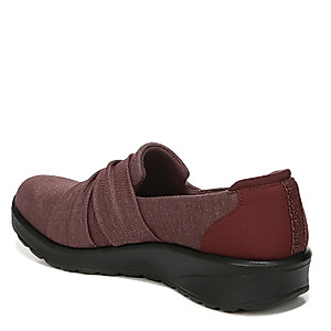 BZees Women's Glimmer Slip-Ons Loafer, Windsor Red Shimmer, 7.5 Wide