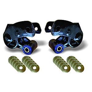 Sulastic Shock Absorber Shackles for REAR Leaf Spring Suspension model SA-06 - Compatible with 1980-2016 Ford F-250 ; 2011-2023 Chevrolet/GMC Silverado/Sierra 2500HD, 1992-2016 E-350