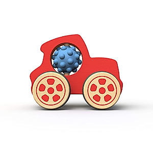 BeginAgain Nubble Rumbler Truck - Promote Imagination and Active Play - Red, Kids 18 Months and Up
