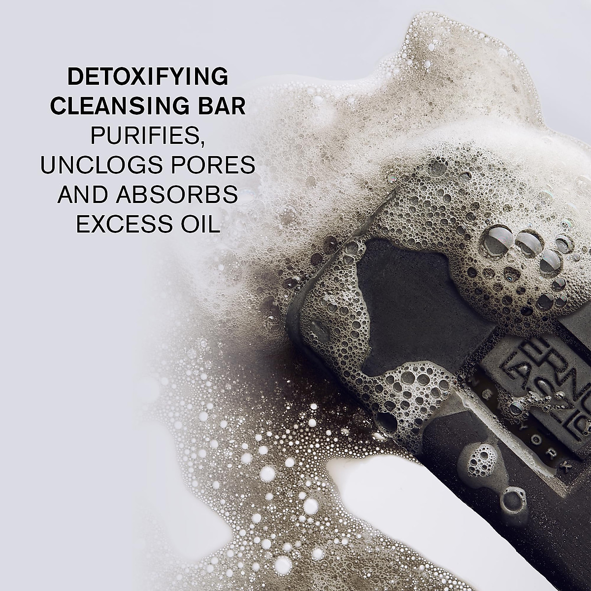 Erno Laszlo Sea Mud Deep Cleansing Bar for Skincare, Charcoal Cleansing Face Bar Purifies, Unclogs Pores, Absorbs Excess Oil, 3.4 Oz, Black