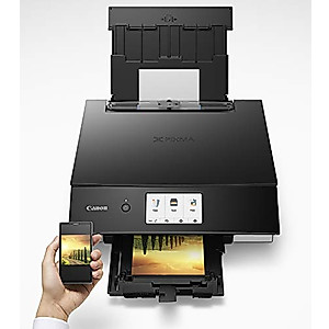 Canon TS8320 All in One Wireless Color Printer for Home | Copier | Scanner | Inkjet Printer | with Mobile Printing, Black, Amazon Dash Replenishment Ready
