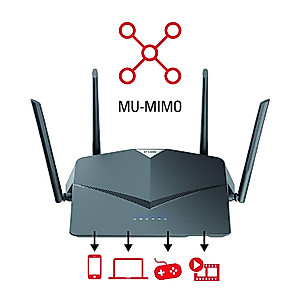 D-Link WiFi Router AC2600, Smart, Mesh (DIR-2640)