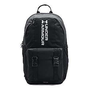 Under Armour Adult Gametime Backpack, Black (001)/White, One Size Fits All