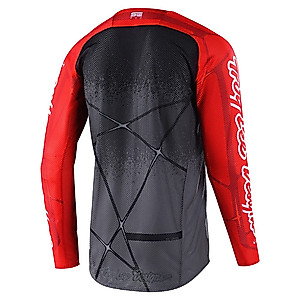 Troy Lee Designs SE Pro Air Webstar Jersey - Motocross Dirt Bike ATV Enduro Dual Sport Racing Off Road Riding Ventilated Warm Weather Gear - Adult Mens (Black/Gray, XL)