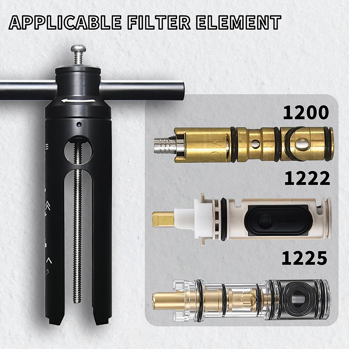 104421U Cartridge Removal Tool,Cartridge Puller Tool for Moen Shower Cartridge 1200,1222 & 1225 Series Single Handle Cartridges