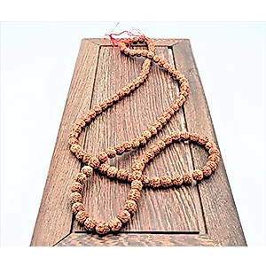 Rudraksha Mala Beads Necklace With 108 Prayer Beads for Japa, Meditation, And To Increase Calmness
