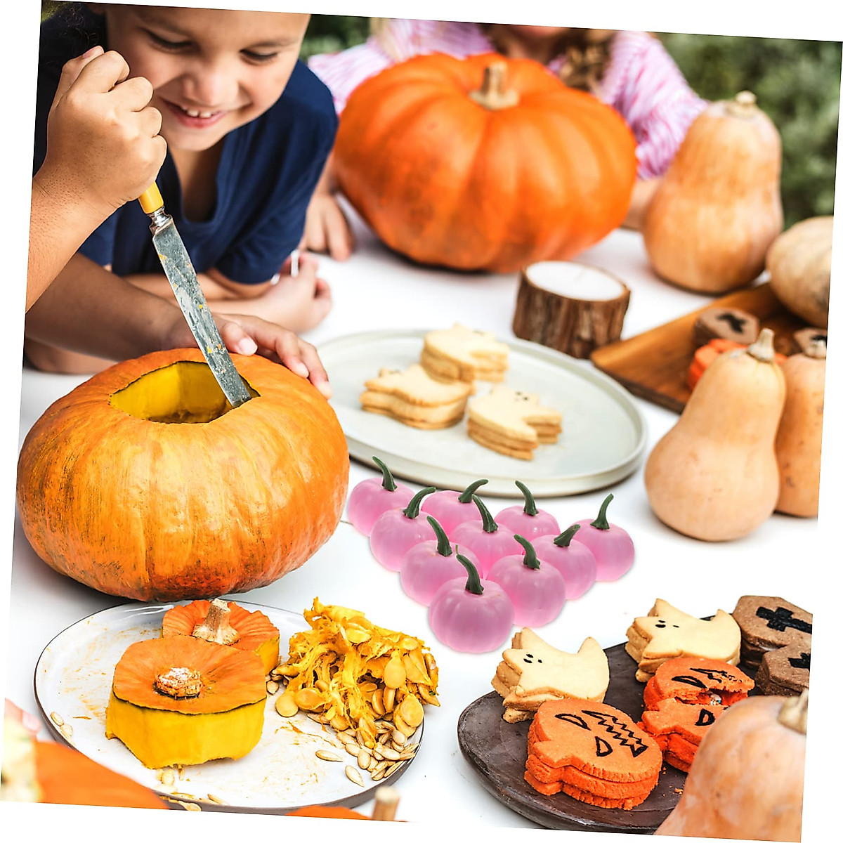 BESTOYARD 36 Pcs Artificial Pumpkin Halloween Pumpkin Prop Halloween Centerpiece Simulation Pumpkin Decor Pumpkin Ornaments Halloween Pumpkin Decor Little Pumpkin Fake Pumpkin Foam