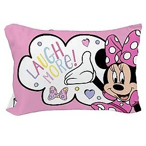 Minnie Mouse Laugh More Reversible Standard Pillowcase